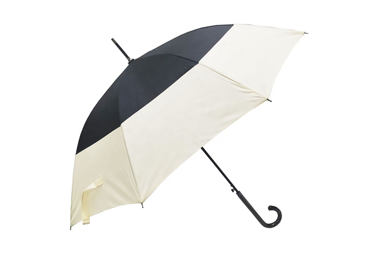 Automatic Compact 23" Straight Bone Umbrella - Strong & Sturdy