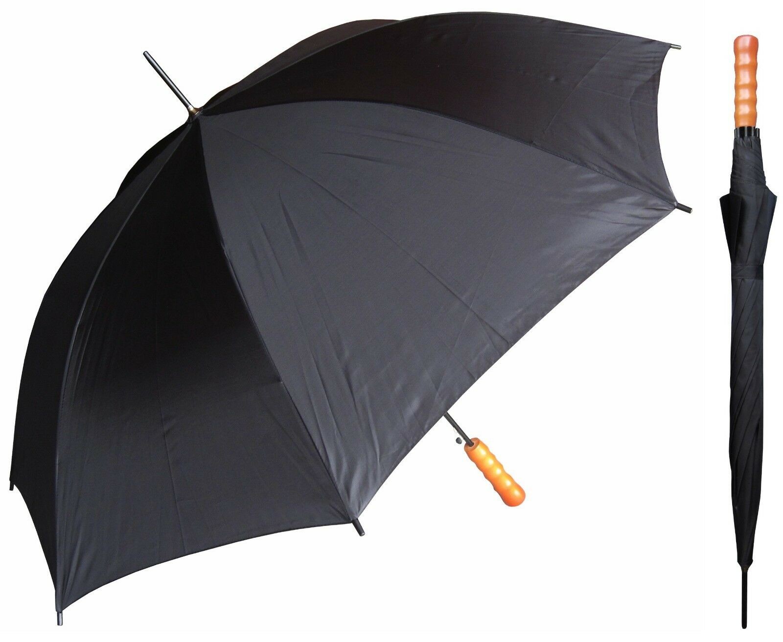 23 Inch Auto Open Weatherproof Stick Umbrella with J Handle